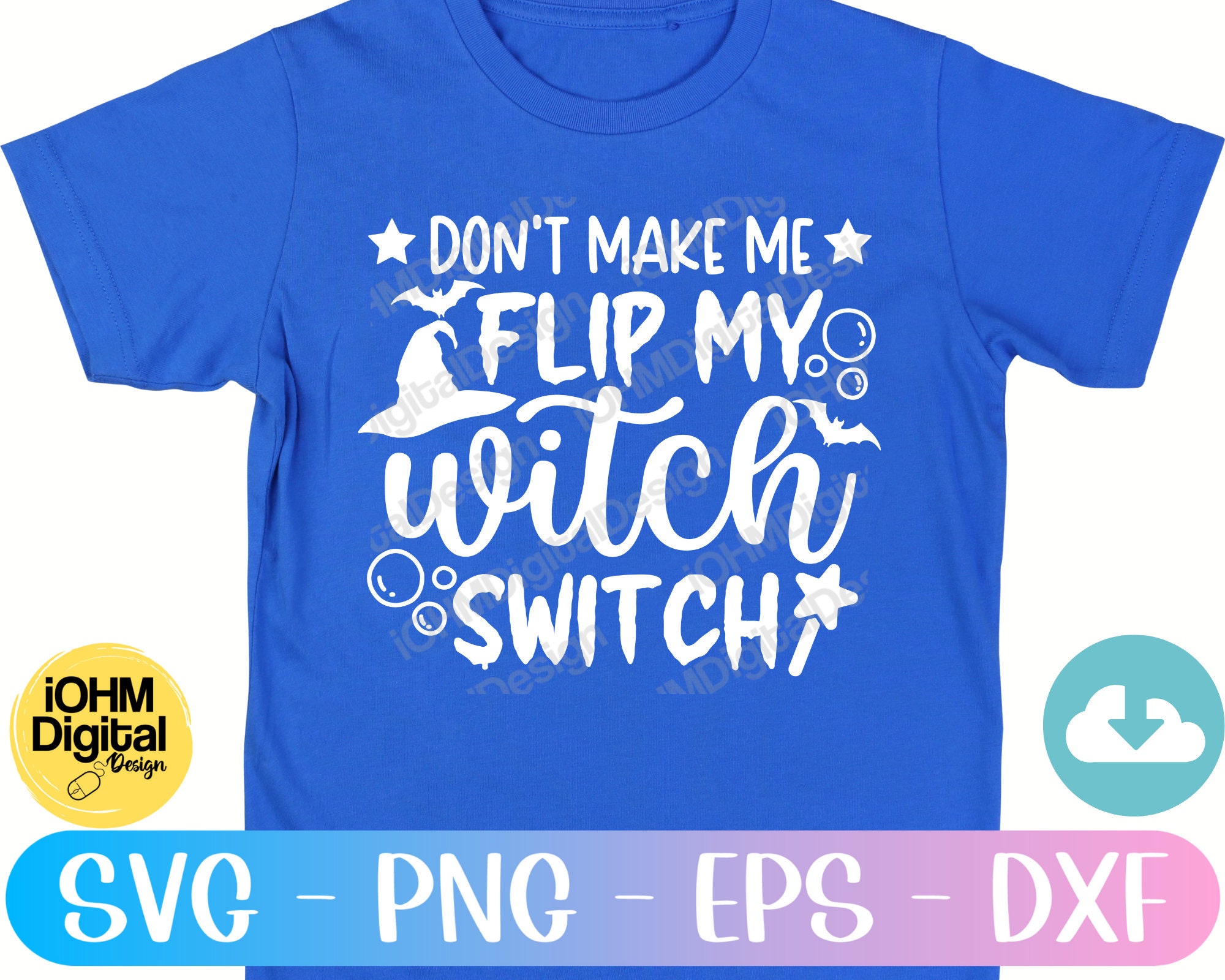 Witch Switch SVG: Halloween Shirt Design, Cricut Cut File (digital ...