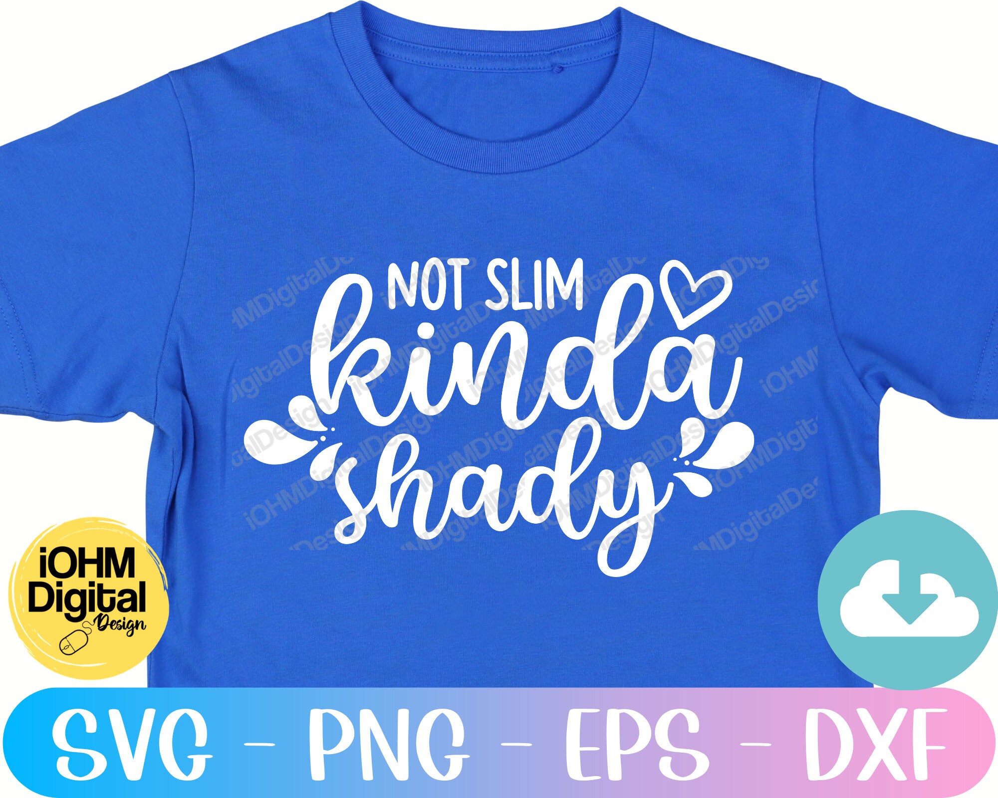 Not Slim Kinda Shady Svg Png Eps Dxf Cut File/funny Quote | Etsy