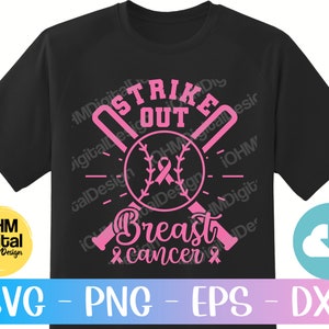 Strike Out Breast Cancer Awareness Svg Png Eps Dxf Cut File | Breast Cancer Awareness Svg ...