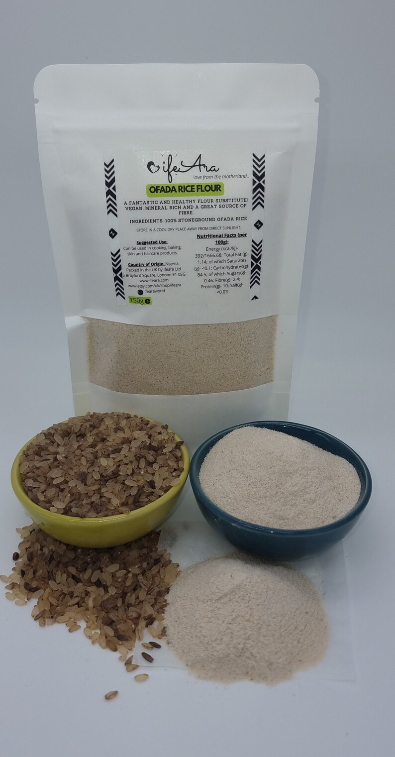 African Wild Rice Flour (ofada Rice Flour) - Etsy