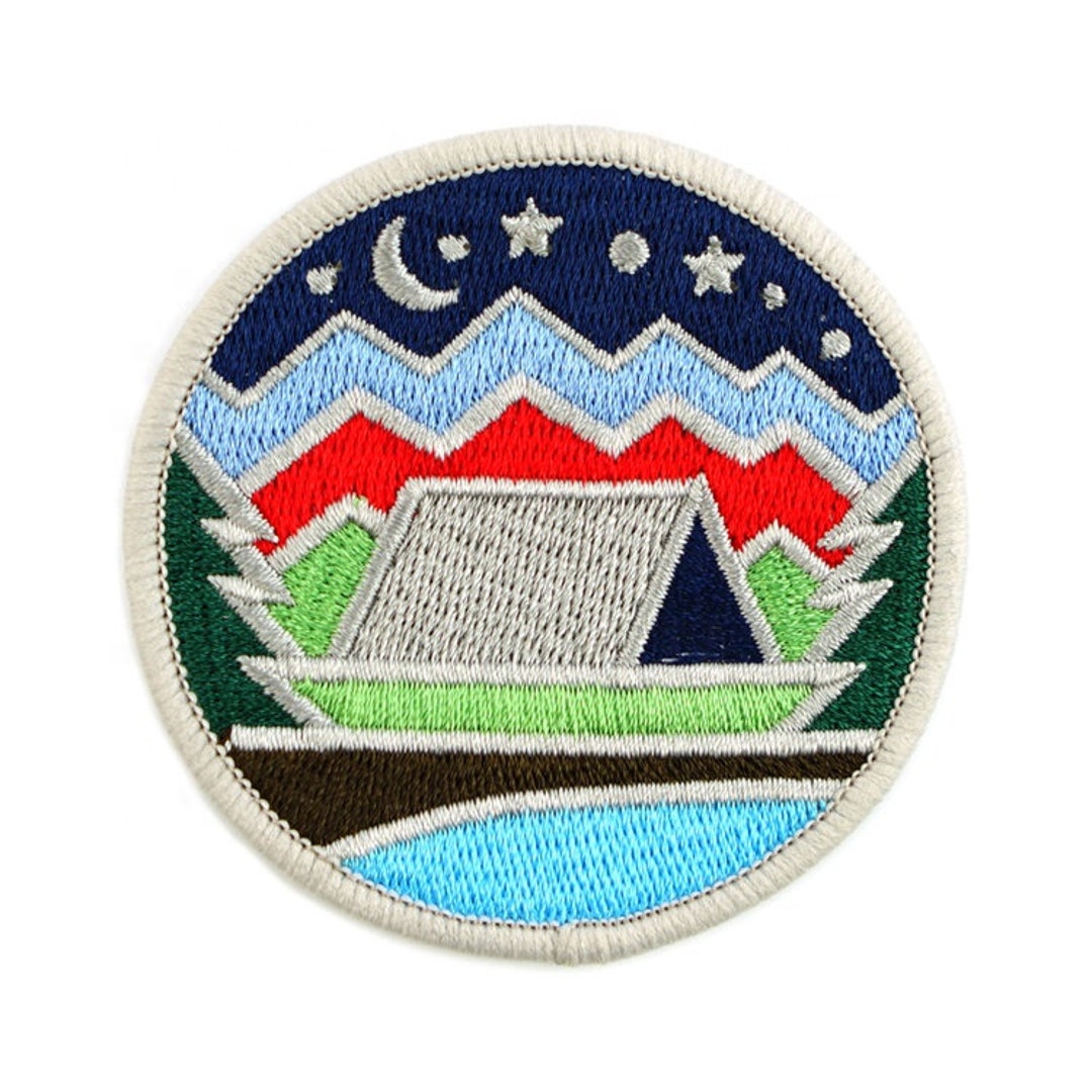 Camping Wilderness Camp Tent Patch for Garments Tote Bag Accessories ...