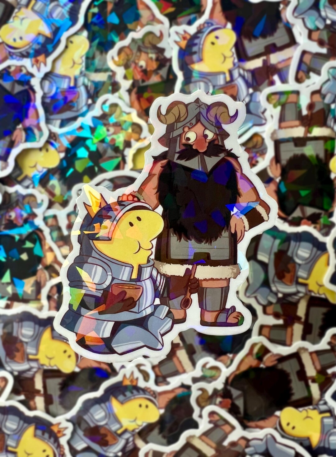 Charlie and Senshi Sticker - Delicious in Dungeon and Smiling Friends ...