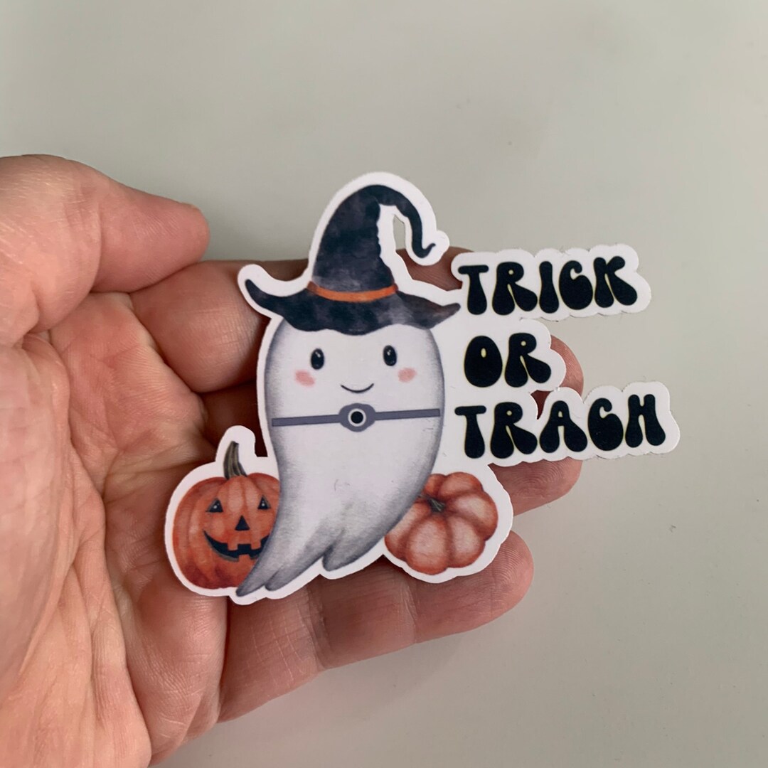 Trick or Trach Sticker, Feeding Tube Awareness, Funny Tracheotomy ...