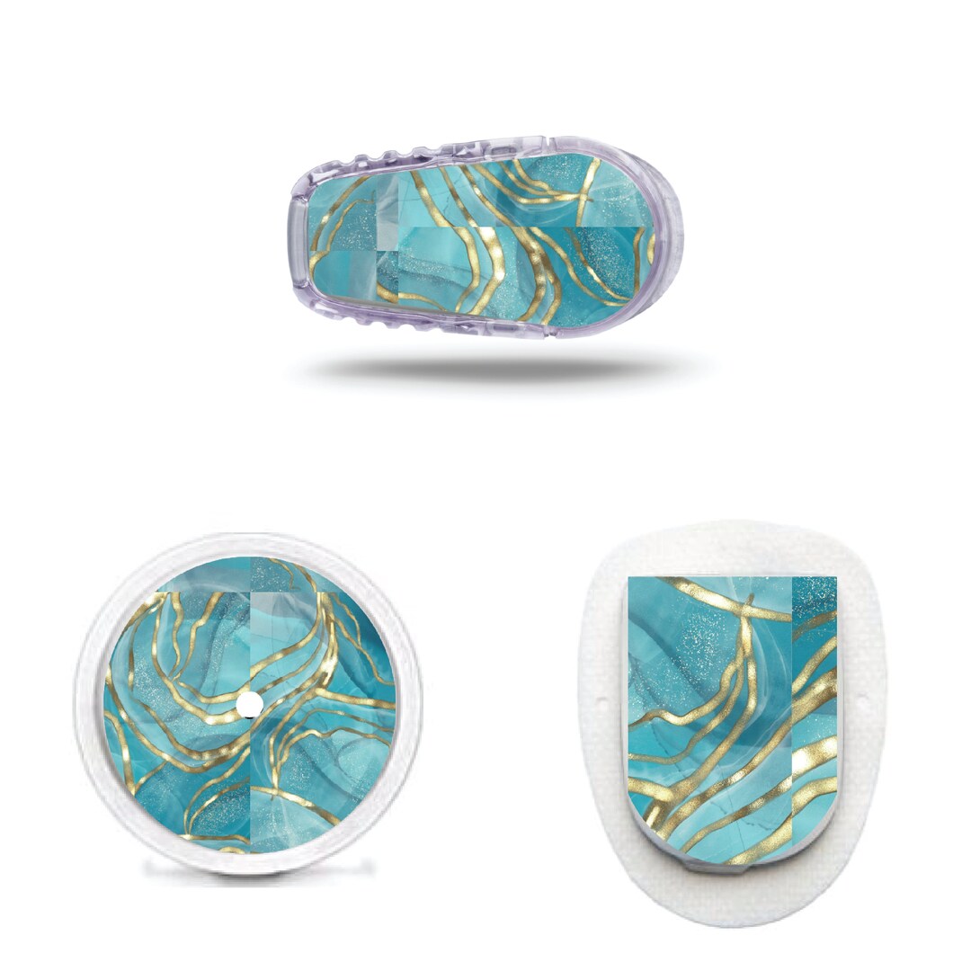 Blue Foil Stickers for Freestyle Libre, Dexcom, Omnipod Continuous ...