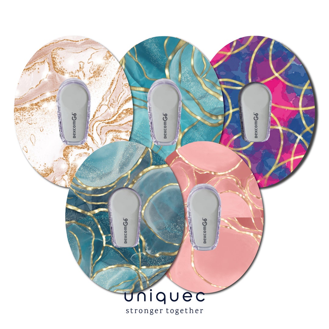 Dexcom Patch G6 Marble Foil Set of 5 Bundle Collection Dexcom - Etsy