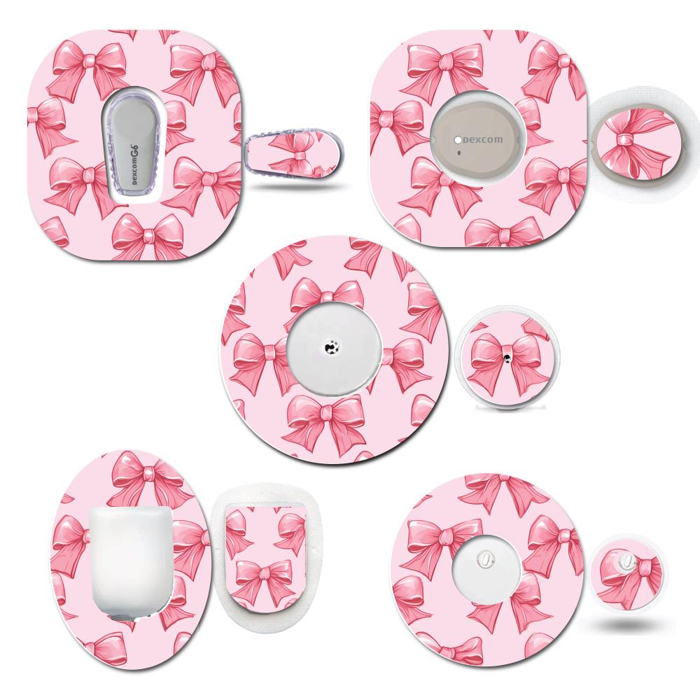 Pretty Coquette Bows CGM Set, Continuous Glucose Monitor Sets Dexcom ...