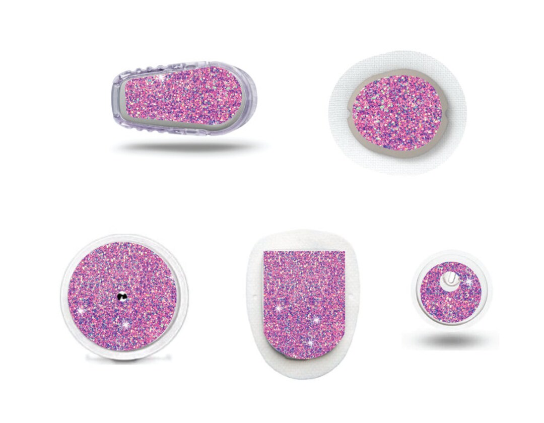 Pink Glitter Look CGM Sensor Sticker for Freestyle Libre, Dexcom ...