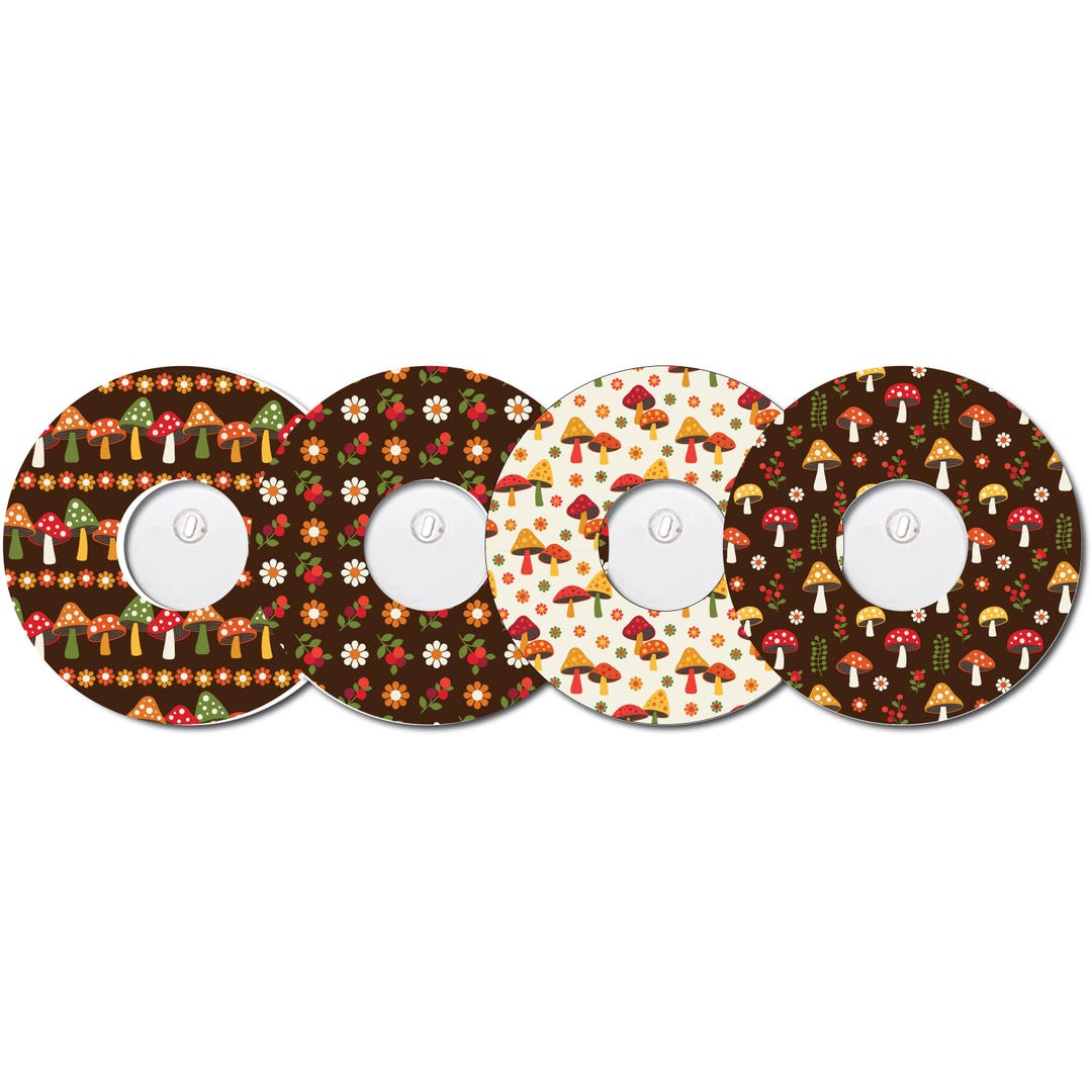 Cottage Core Mushroom Collection Freestyle Libre 3 Patch Overlay for ...