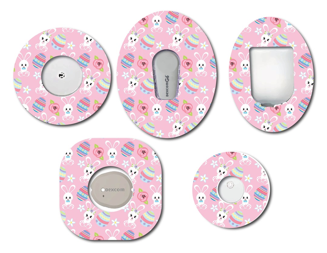 Pink Easter Bunny CGM Patch for Freestyle Libre, Dexcom, Omnipod ...
