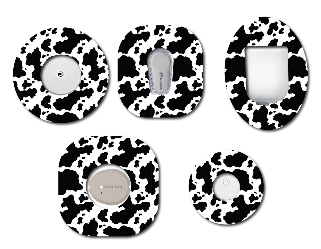 Cow Print Cgm Patch - Etsy