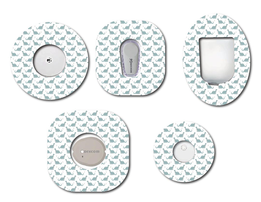 Blue Dino CGM Patch for Freestyle Libre, Dexcom, Omnipod Continuous ...