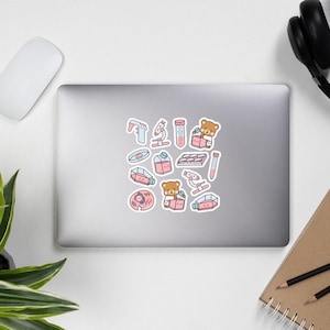 Cute Cell Culture Vinyl Sticker Sheet, Science Biology Stem Cells ...