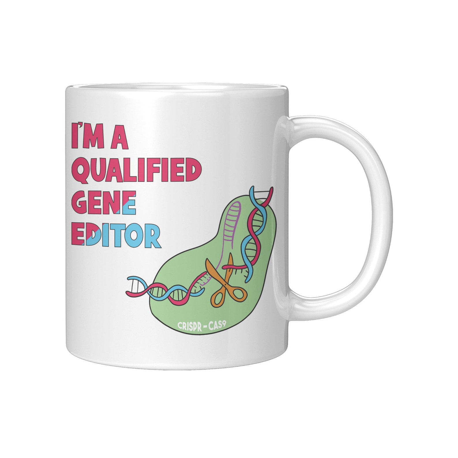 Crispr Cas9 Mug, Gene Editing, Phd Student Graduation Mug, Molecular ...