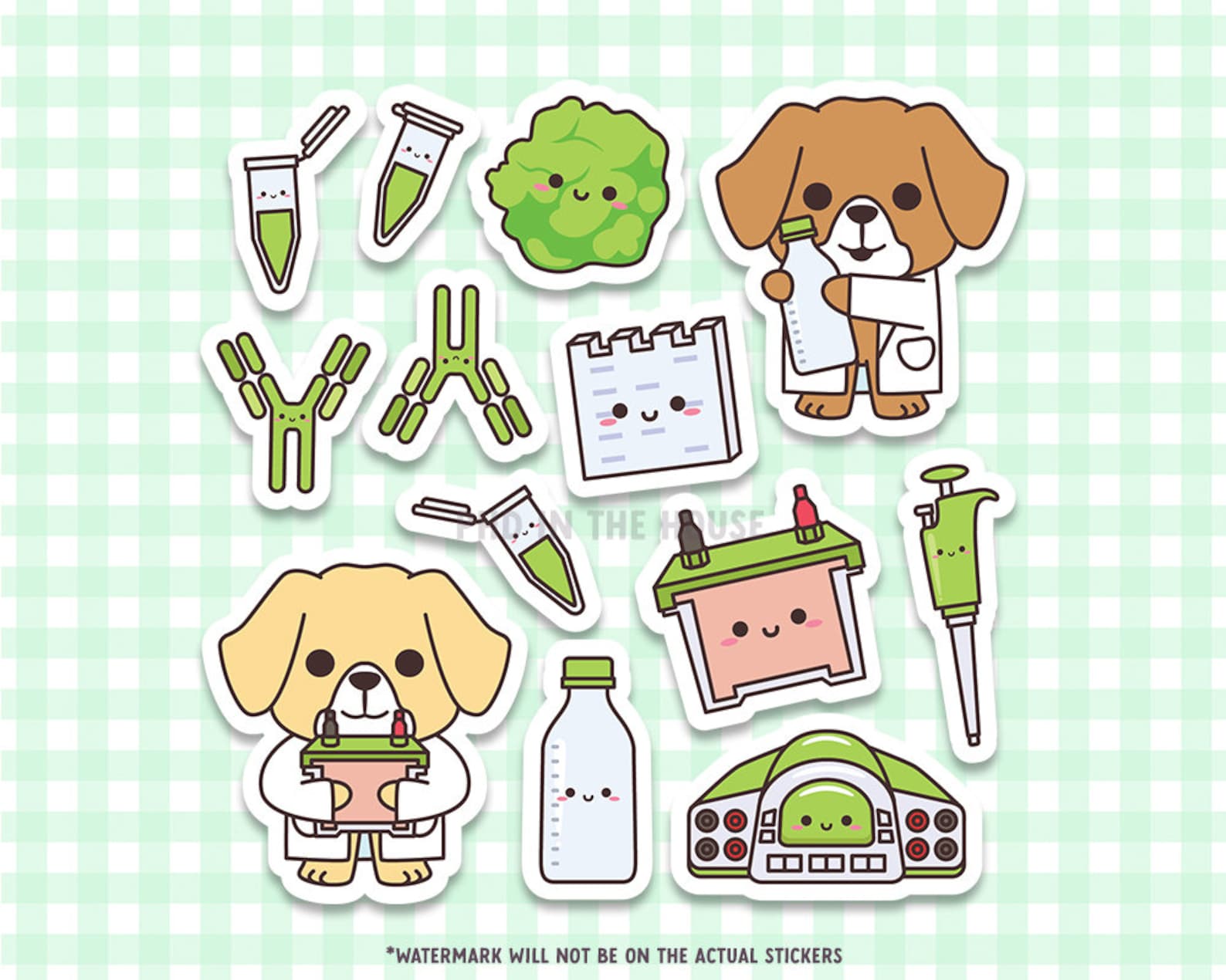 Cute Biochemistry Sticker, Western Blot, Labrador Retriever, Molecular ...