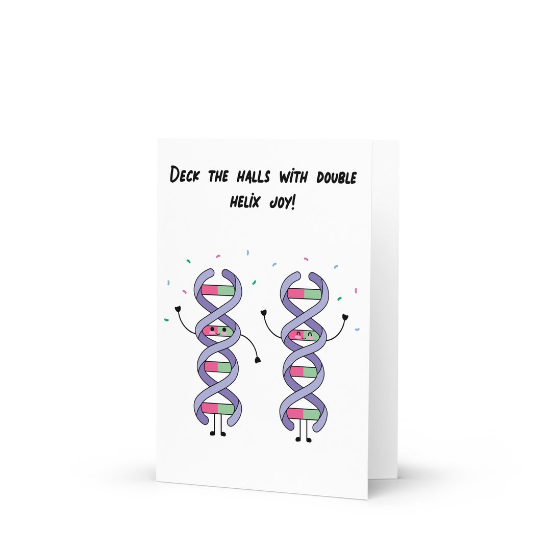Science Christmas Card for Molecular Biologist Science - Etsy