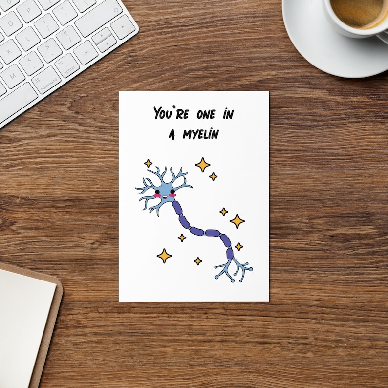 Neuroscience Thank You Card, Valentines Card, Best Mentor, Neurons ...