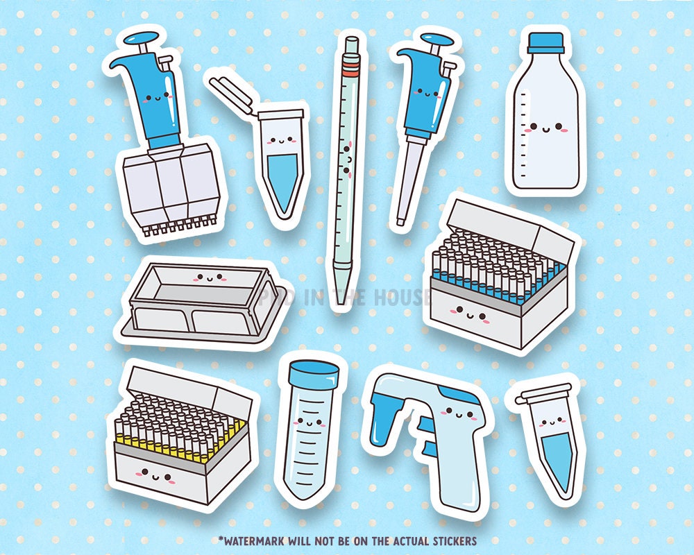 Pipette Sticker Molecular Biology Cell Culture DNA - Etsy