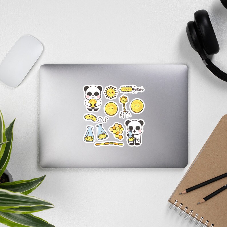 Cute Microbiology Stickers, Microbiologist Laptop Decal, Female ...