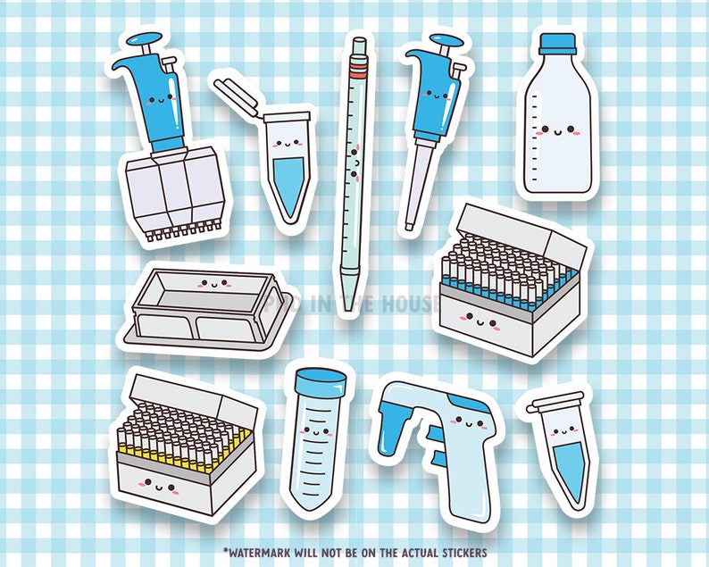 Pipette Sticker Molecular Biology Cell Culture DNA - Etsy