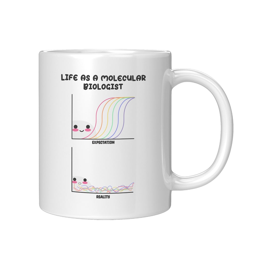 Molecular Biologist Mug, PCR, DNA Molecules, Biochemistry, Microbiology ...