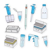 Cute Biochemistry Sticker, Western Blot, Labrador Retriever, Molecular ...