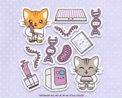 Cute Biochemistry Sticker, Western Blot, Labrador Retriever, Molecular ...
