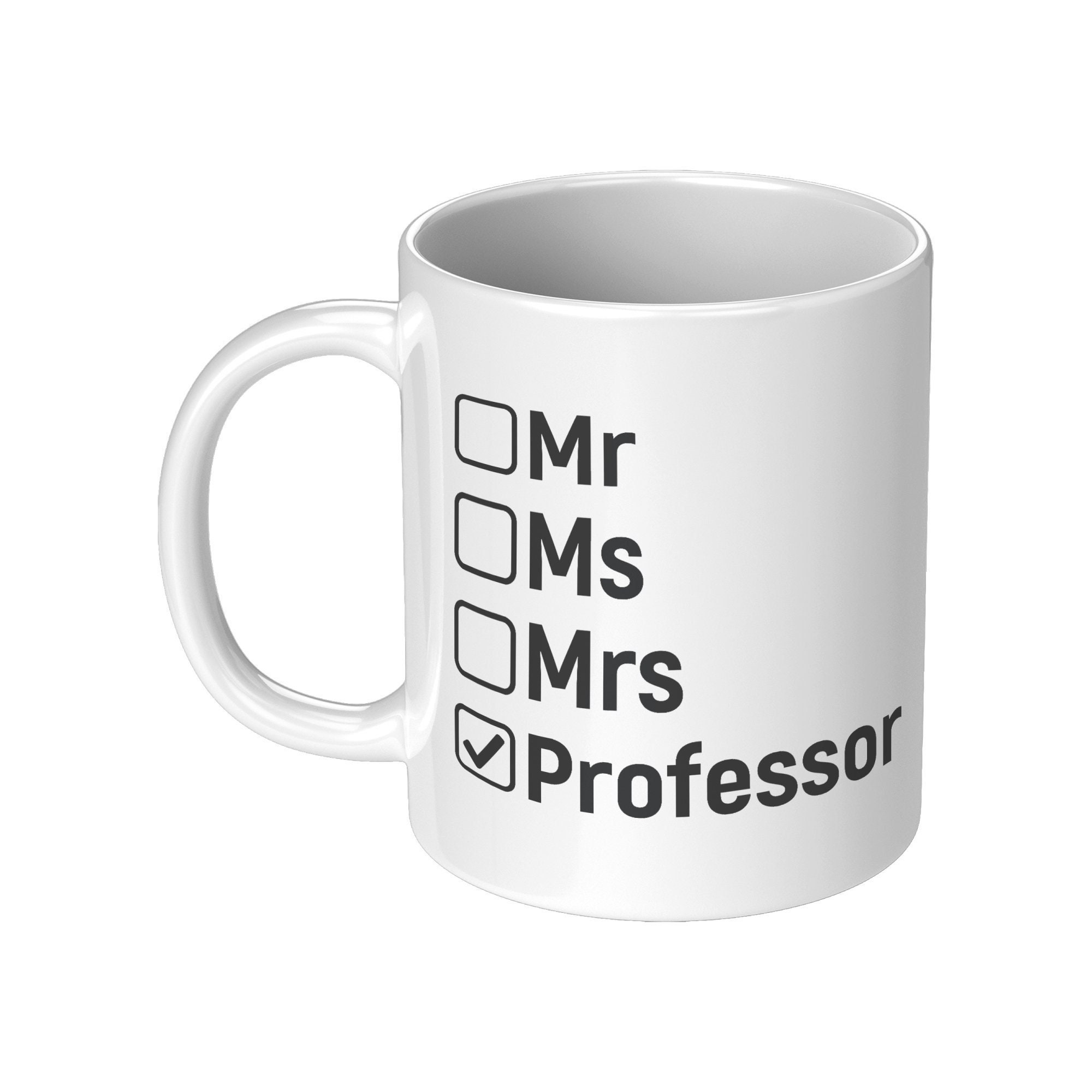 Professor Mug, Tenured, Adjunct, Assistant, Associate Professor Gift ...