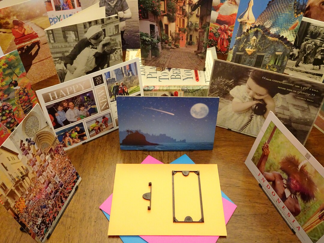 12 Card Stands - Easily Display and Secure Decorative Cards Where You ...