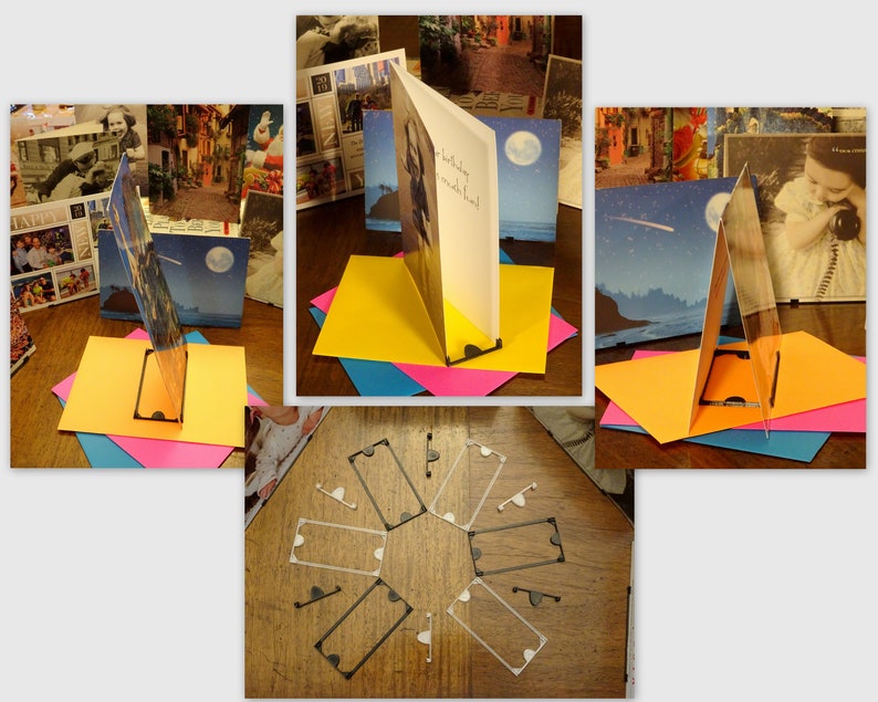 12 Card Stands - Easily Display and Secure Decorative Cards Where You ...