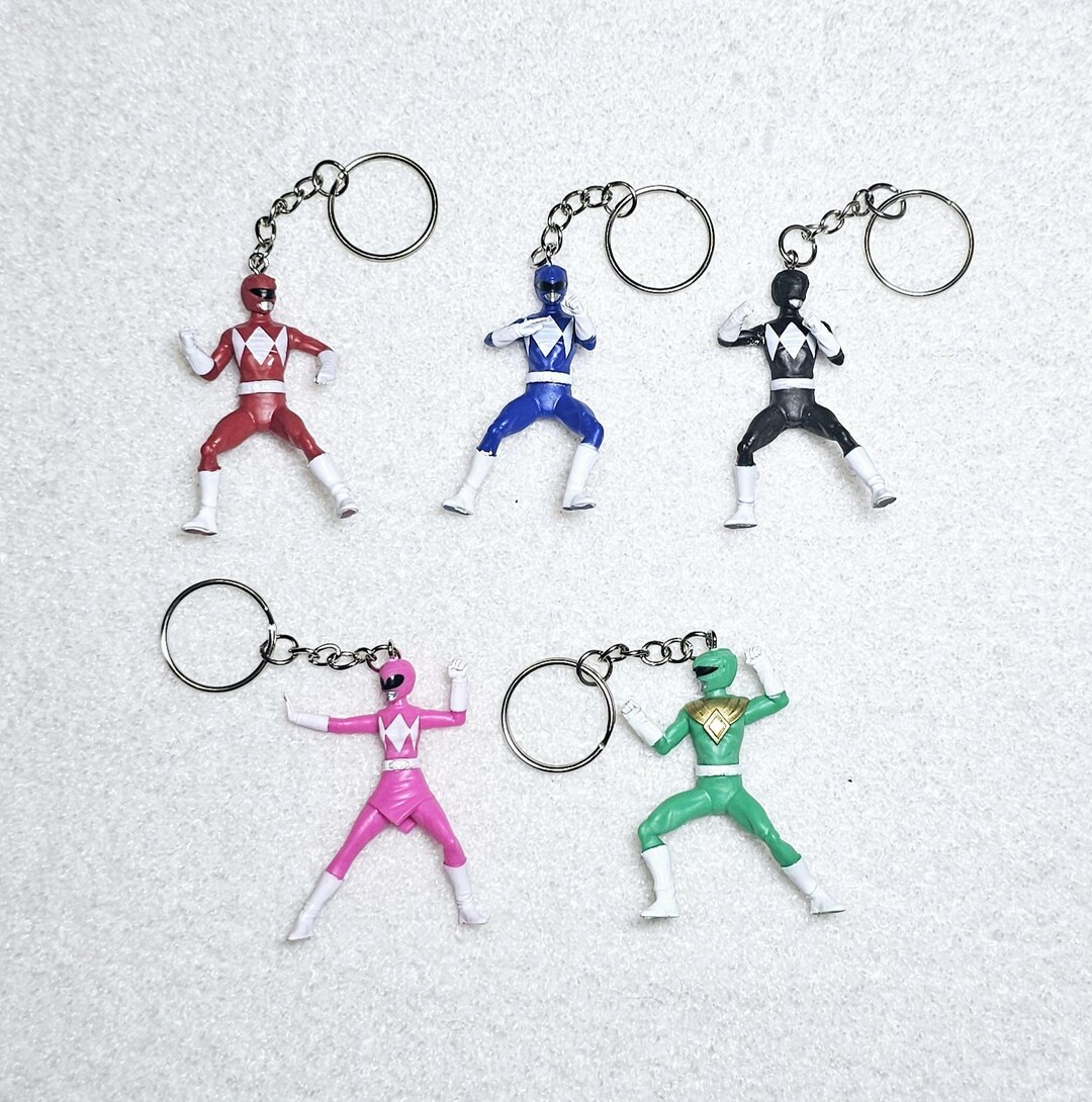 Power Rangers Inspired Toy Keychains - Etsy