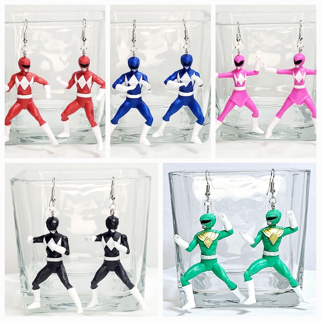 Power Rangers Inspired Toy Earrings - Etsy