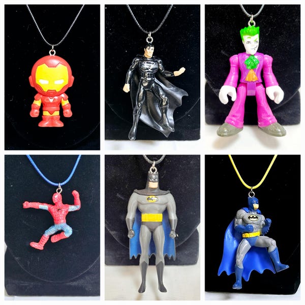 Superhero Necklace - Etsy