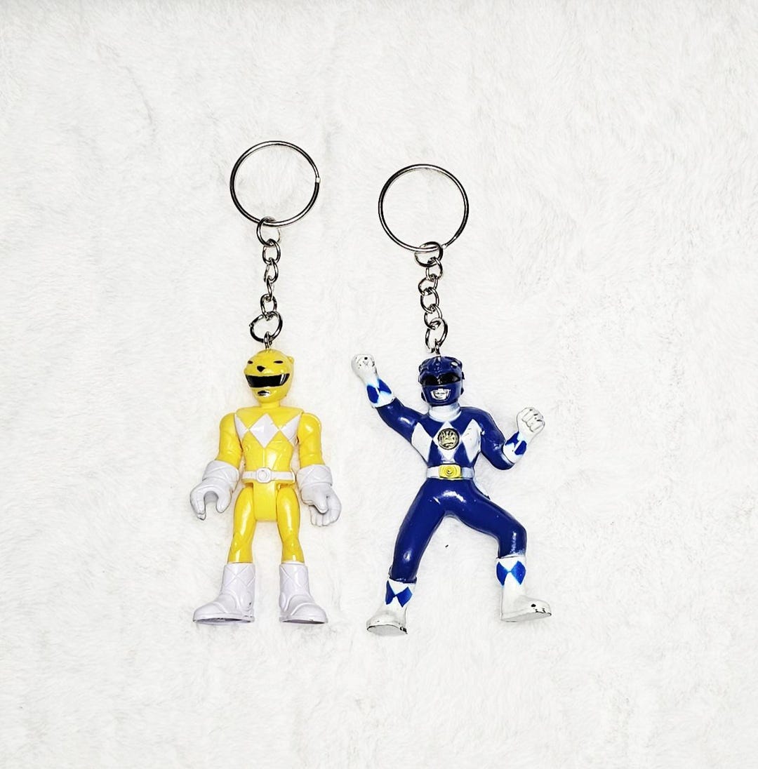 Power Rangers Inspired Toy Keychains - Etsy