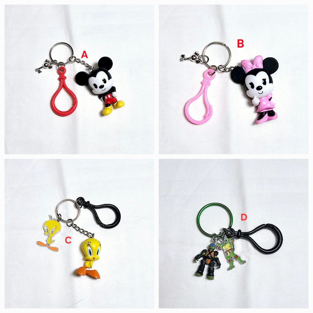 Miscellaneous Character Inspired Toy Keychains - Etsy