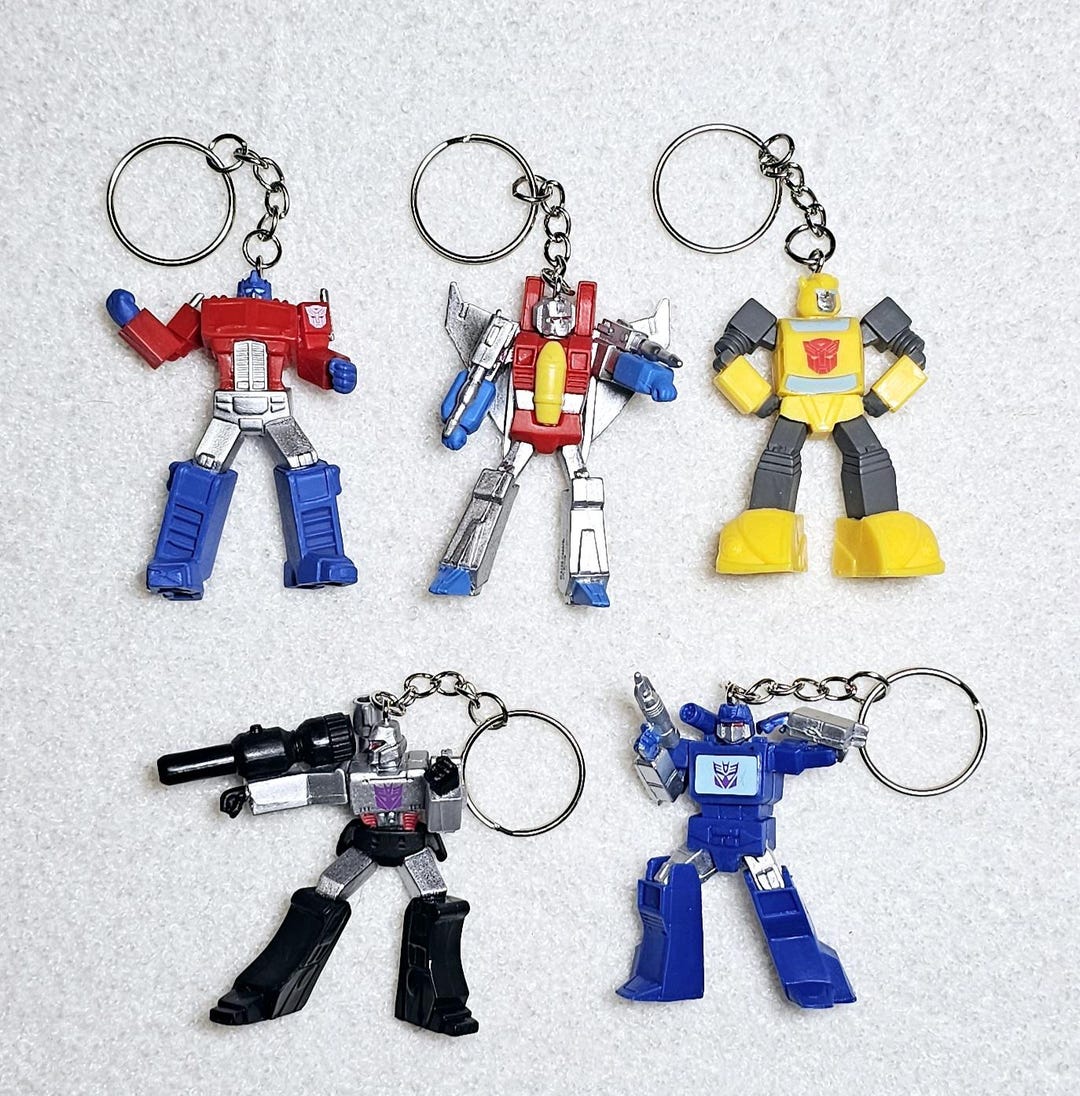 Transformers Inspired Toy Keychains - Etsy