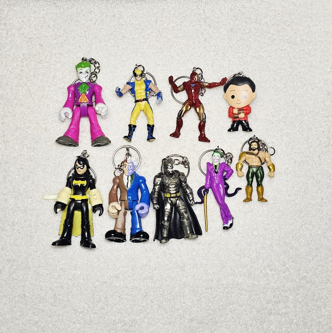 Superhero Inspired Toy Keychains - Etsy