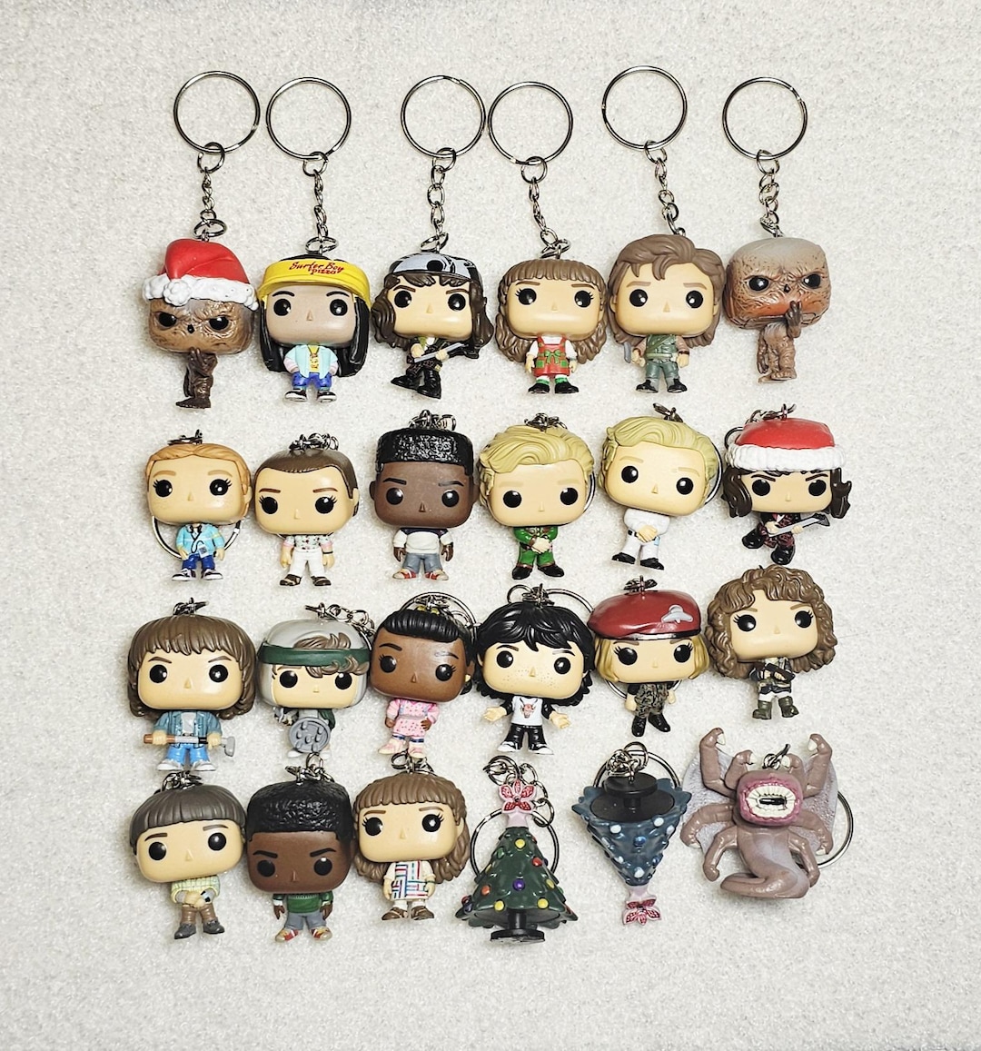 Hawkins Inspired Toy Keychains - Etsy