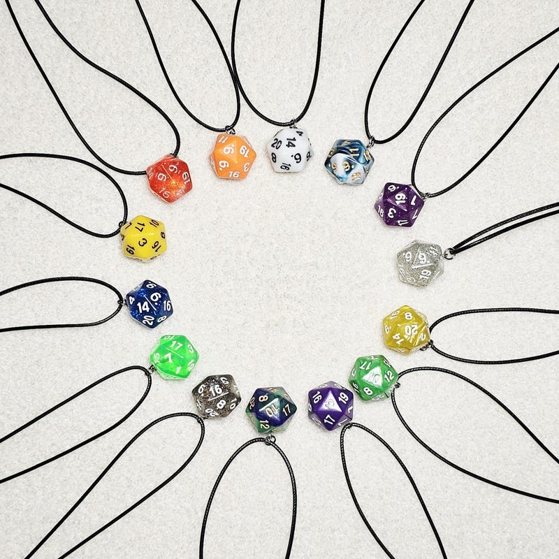 Dice Necklace - Etsy
