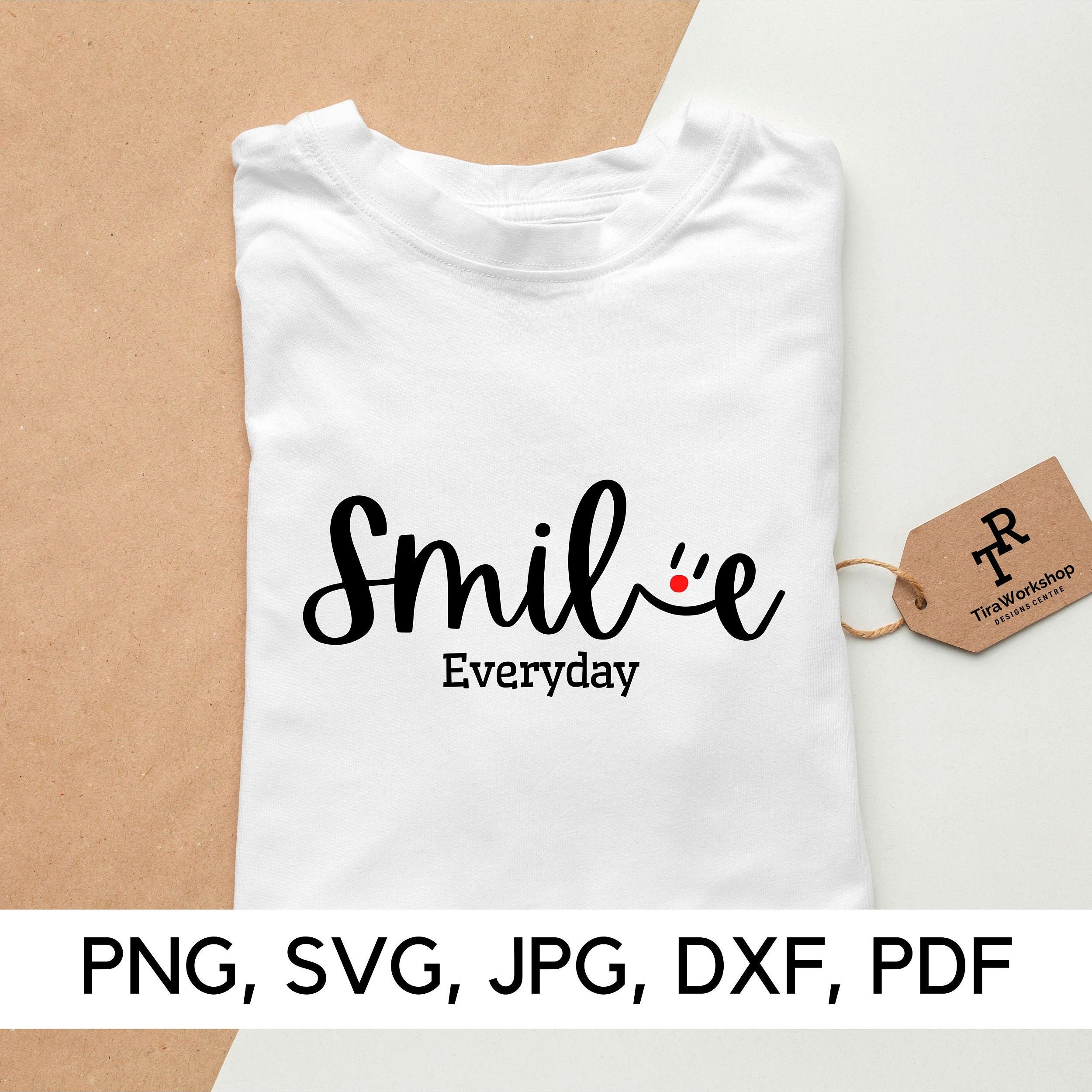 Smile Everyday Smile Day PNG SVG Happy Face Smile Face - Etsy