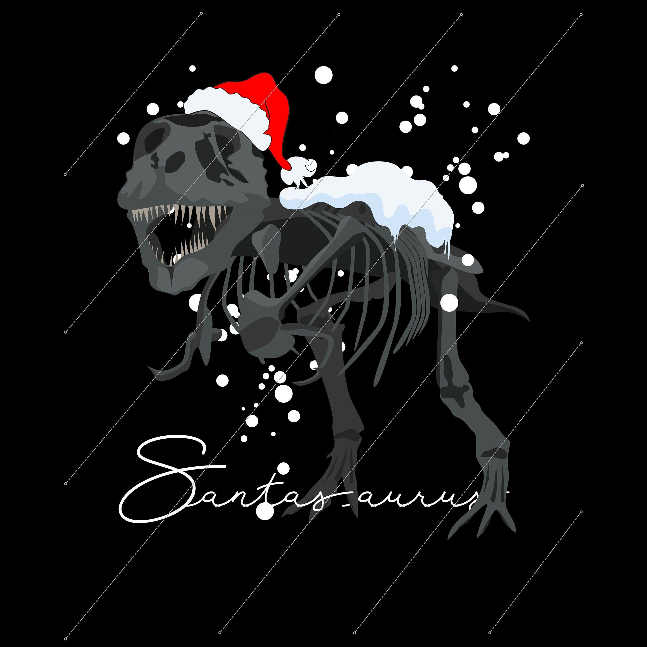 Santasaurus Christmasaurus Rex PNG SVG T-rex Christmas - Etsy