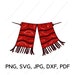 Red Scarf SVG File, Scarf Vector, PNG,SVG, Scarf Themed, Clip Art ...