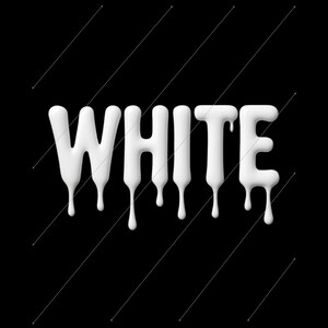 Dripping Text PNG: Glossy Liquid Letters Black and White Clipart ...
