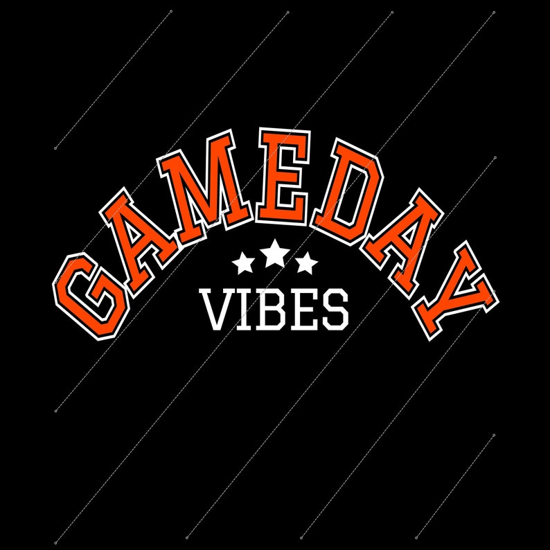 Game Day Vibes SVG: Football Season Design (digital Download) - Etsy