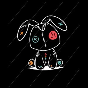 Odd Rabbit Doll SVG File, Unique Rabbit, PNG, SVG, Pretty Ugly Rabbit ...