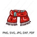 Red Scarf SVG File, Scarf Vector, PNG,SVG, Scarf Themed, Clip Art ...