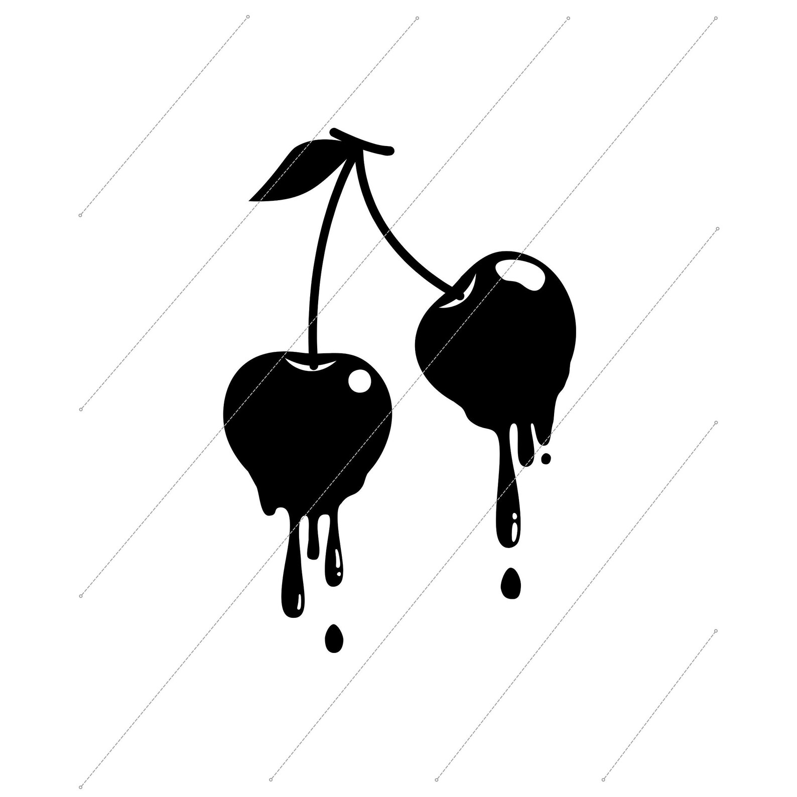 Cherry Melting Svg File, Cherry Theme, PNG, SVG, Cherry Chocolate ...