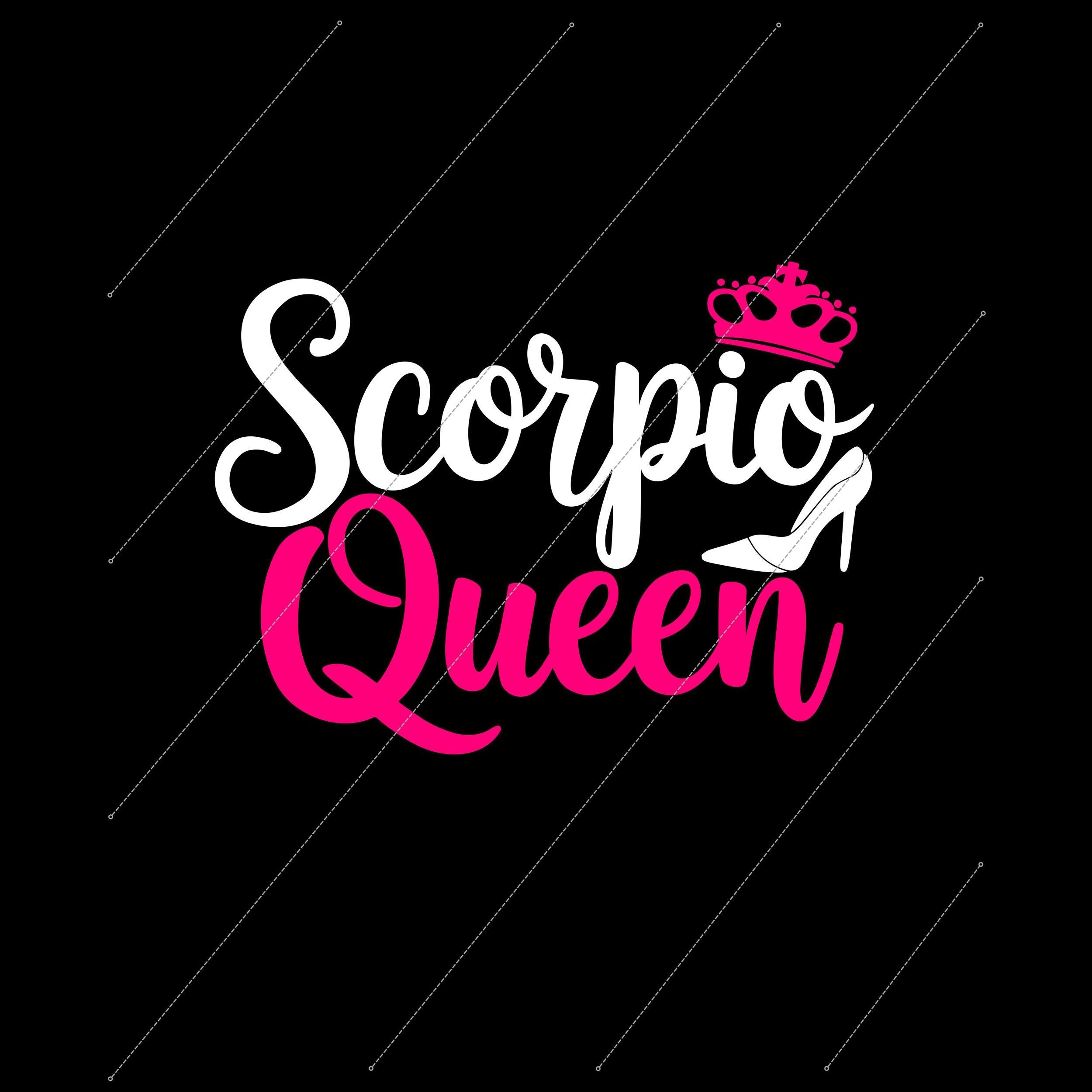 Scorpio Queen Graphic: Zodiac Woman, Empowered Woman (digital Download ...
