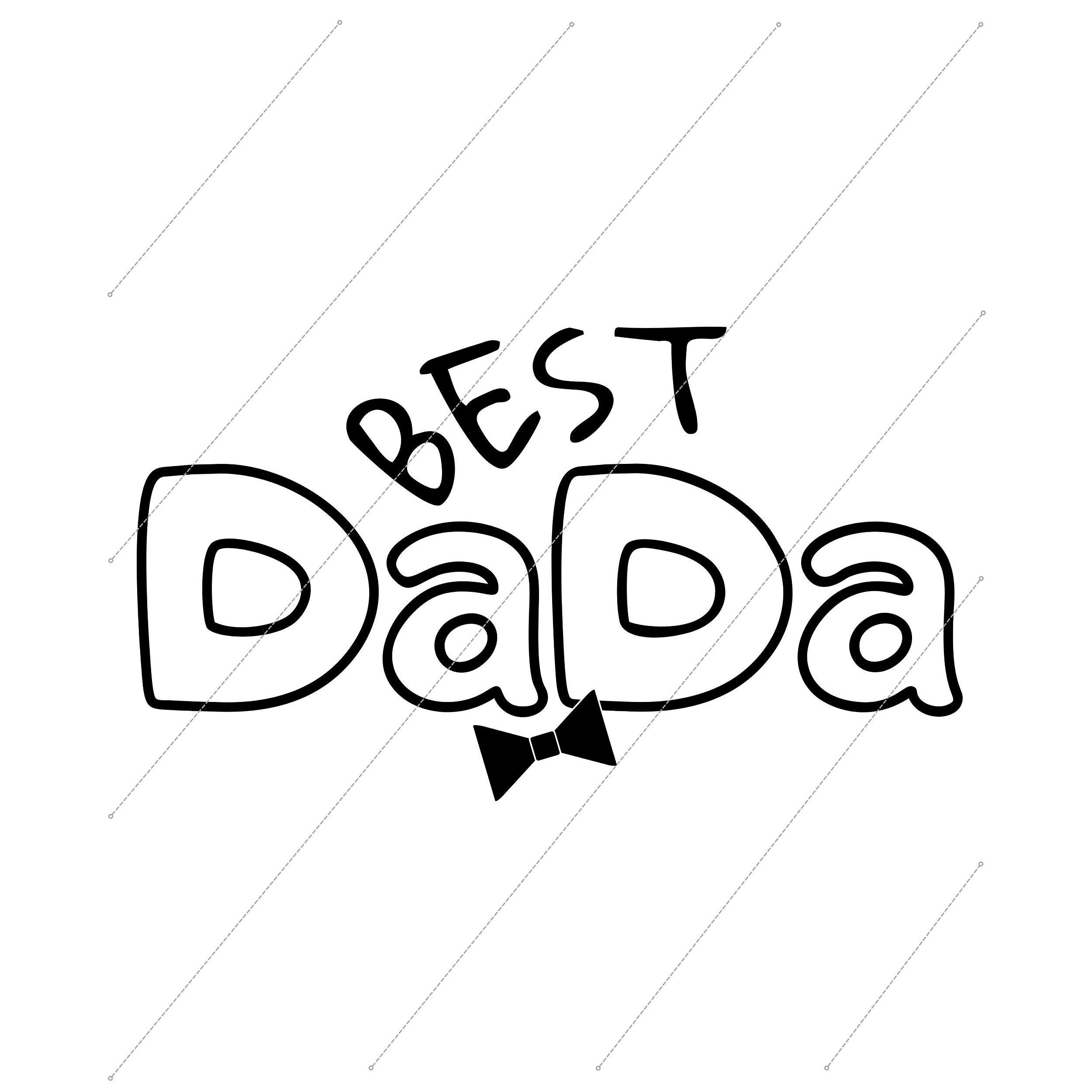 Best Dada Svg Best Dad Svg PNG SVG Dada Svg Daddylove - Etsy