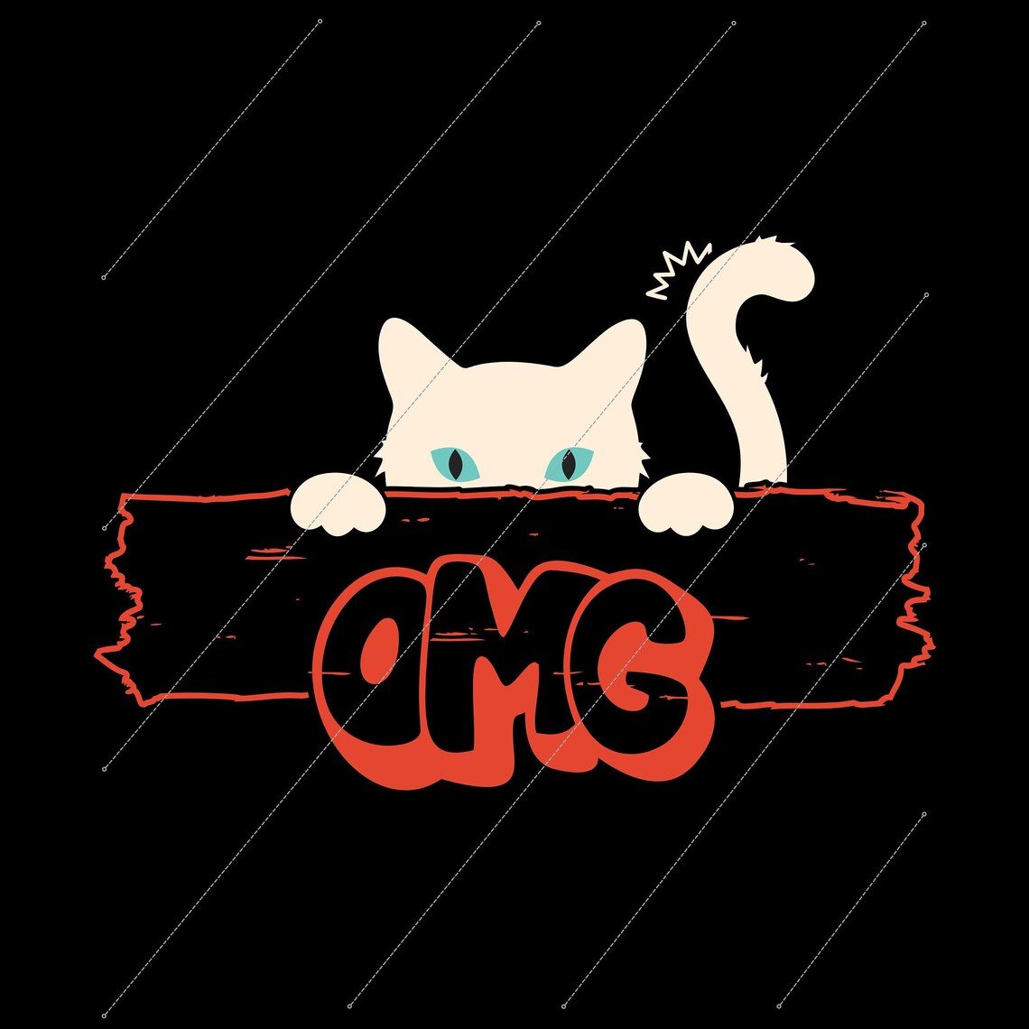 OMG Surprised Cat Svg File Cat Svg Png SVG Funny Cat Svg - Etsy