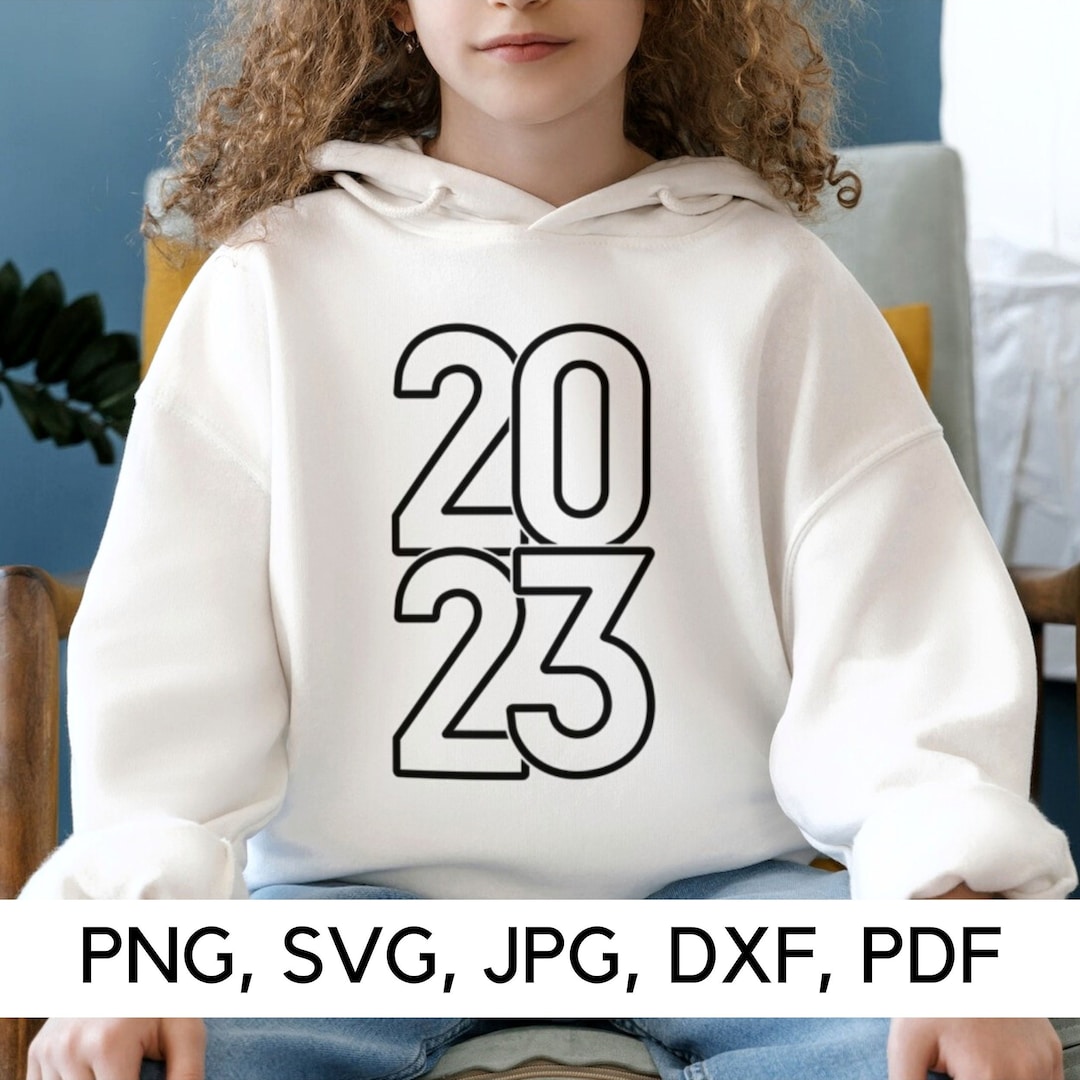 Number 2023 Svg, 2023 Svg File, PNG, SVG, 2023 Vector, Number, New Year ...